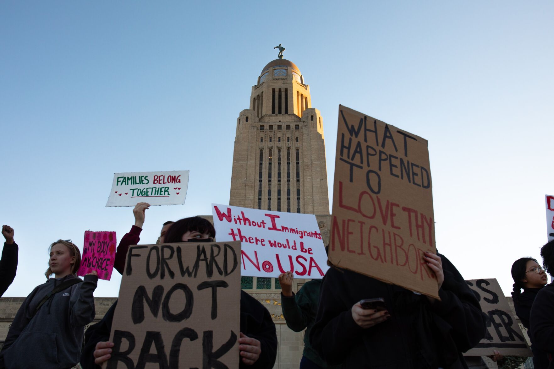 Immigration policies spark protest in Lincoln | Photo Galleries ...