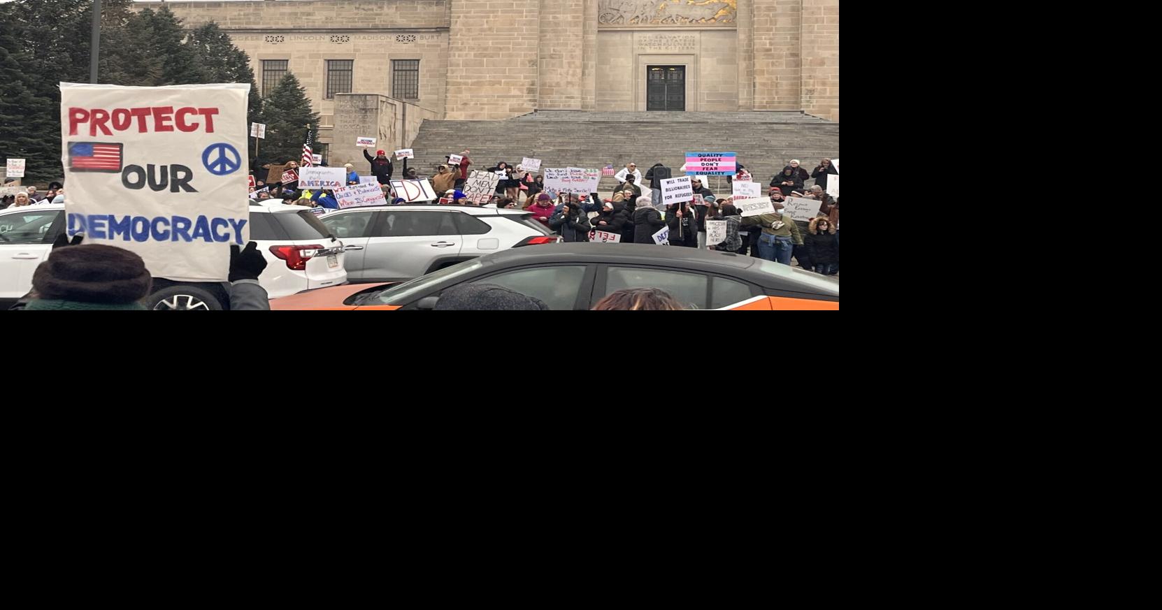 Nebraska protestors join in the 50501 movement | News ...