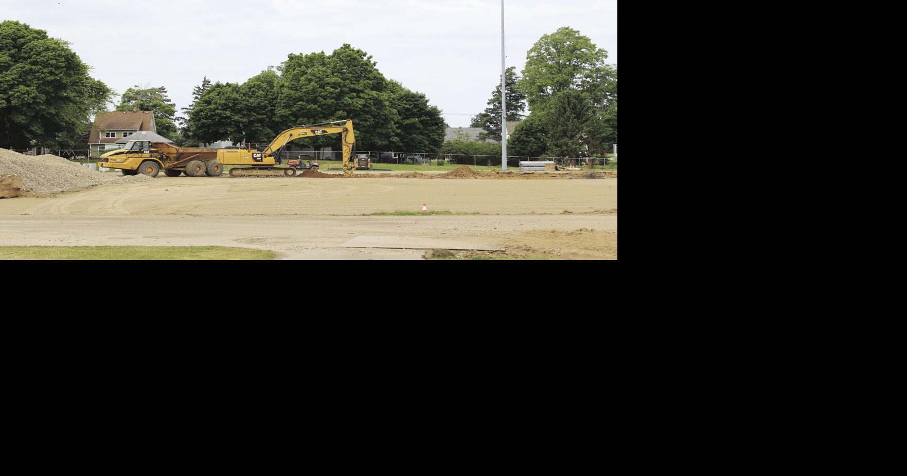 Track reconstruction, turf installation underway at Ted Miller Stadium ...