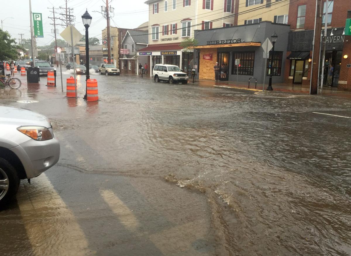 Heavy rain briefly floods Main Street, surrounding roads | News ...