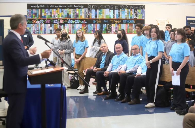 Carney signs dinosaur bill written by Shue-Medill students | News ...