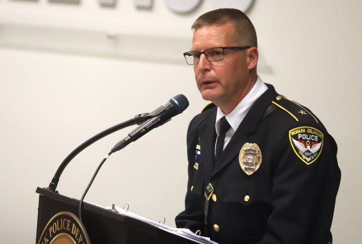 Farrall sworn in as chief of the Newark Police Department | News ...