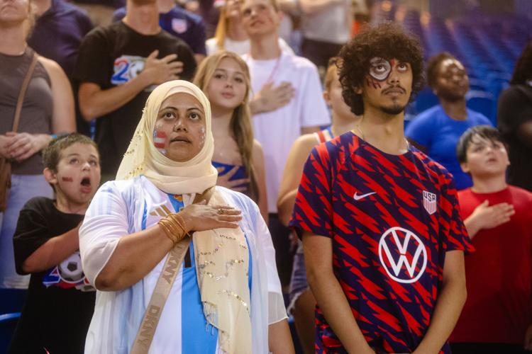 Soccer fans gather at the Bob Carpenter Center for World Cup watch ...
