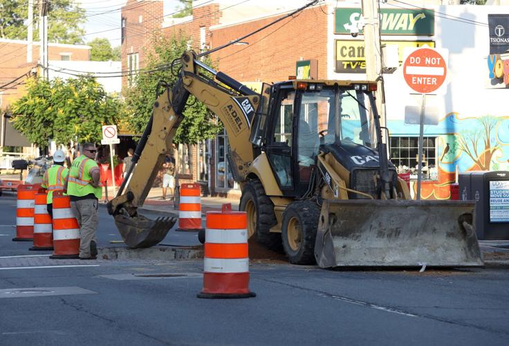 Main Street water main work prompts some restaurants to close Monday ...