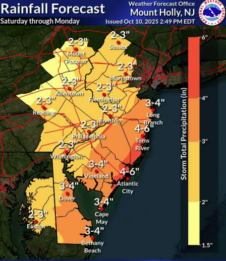 Storm expected to bring heavy rain, high winds to Newark area | News ...