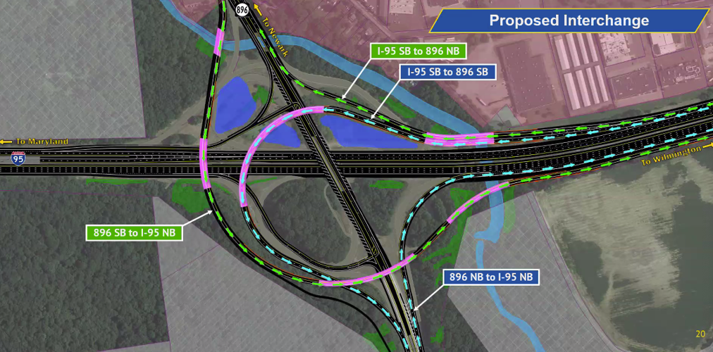 Traffic delays ahead: DelDOT to begin reconstructing I-95/Del. 896 ...