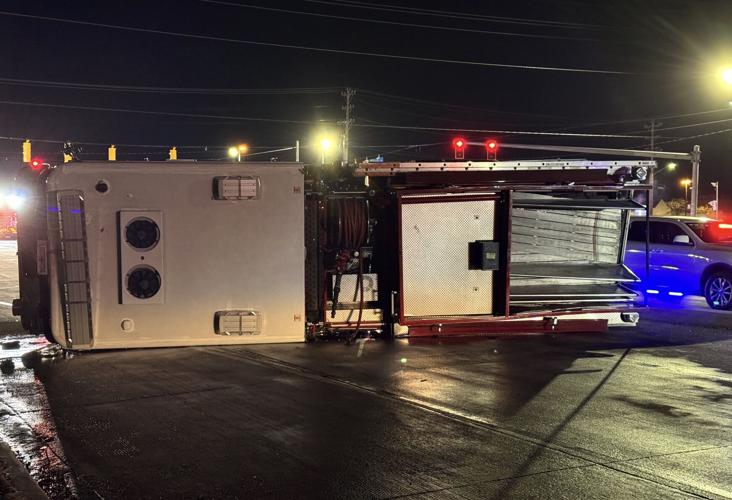 Four Aetna firefighters injured when fire engine overturns | News ...