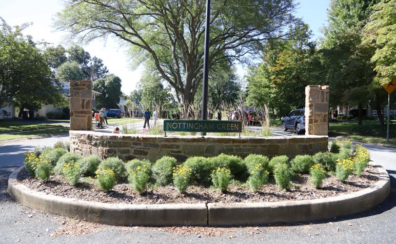 Neighbors join together to help beautify entrance to Nottingham Green | News | newarkpostonline.com