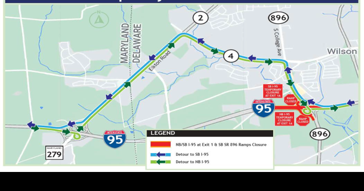 Overnight closures planned for I-95 near Newark | News ...
