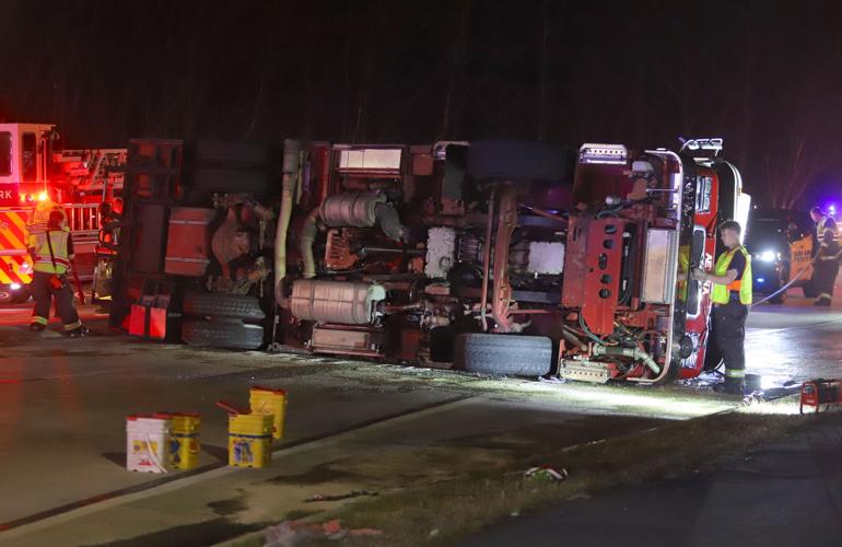 Four Aetna firefighters injured when fire engine overturns | News ...