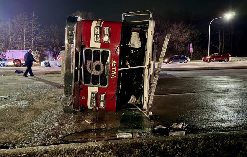 Four Aetna firefighters injured when fire engine overturns | News ...