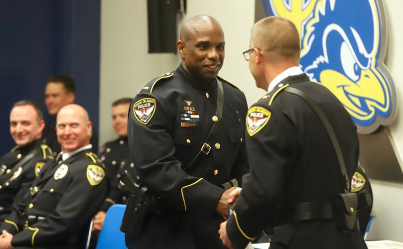 Farrall sworn in as chief of the Newark Police Department | News ...
