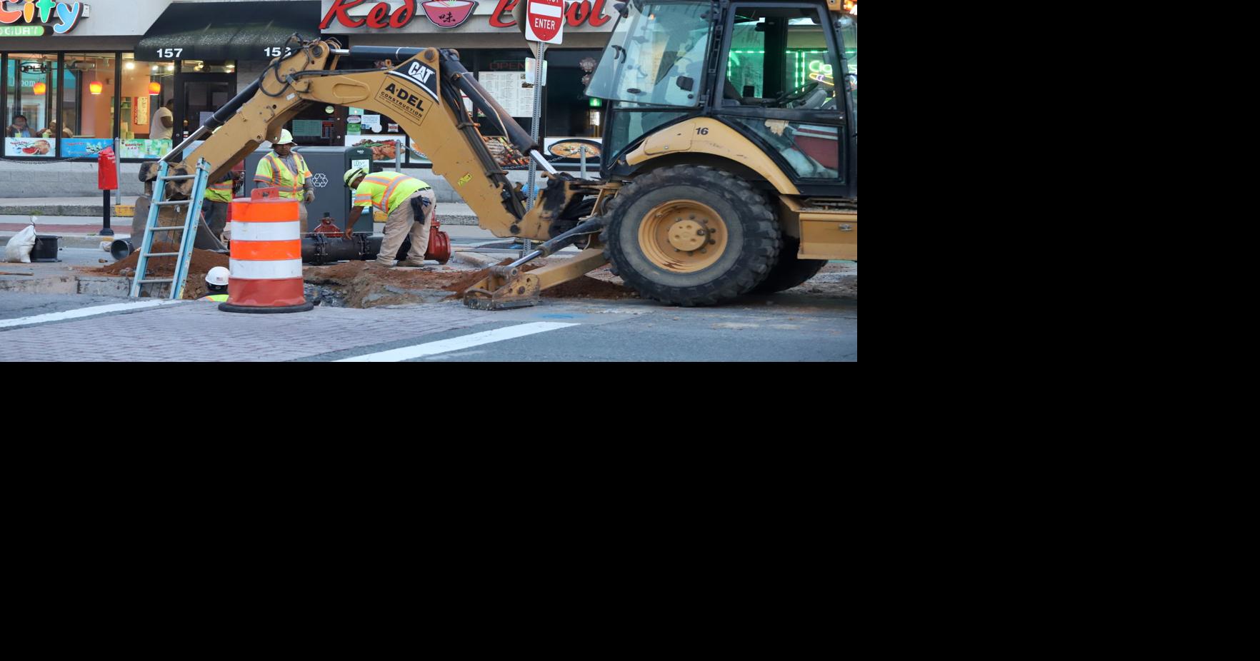 Main Street water main work prompts some restaurants to close Monday ...