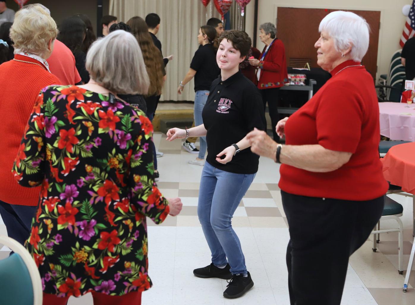Dancing across generations: High school students organize Valentine's ...