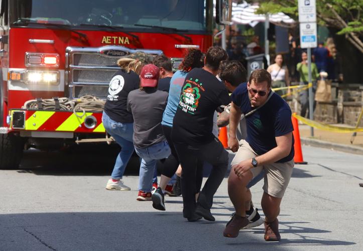 Brute strength and determination win the day at fire truck pull | News ...