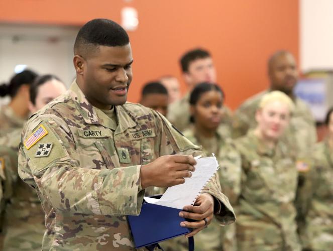 Surprise! At deployment ceremony, Newark-based soldier finds out he ...