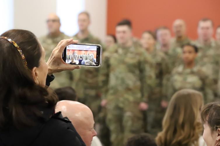 Surprise! At deployment ceremony, Newark-based soldier finds out he ...