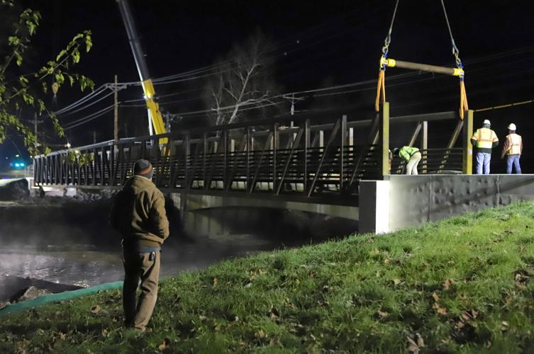 Photo gallery: Charles Emerson Pedestrian and Bicycle Bridge installed ...