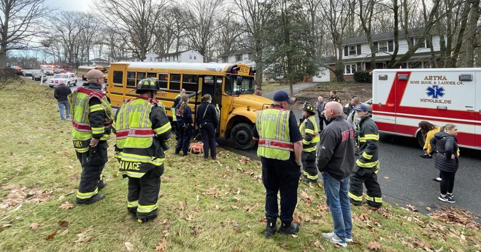Driver injured after Christina School District bus hits parked car ...