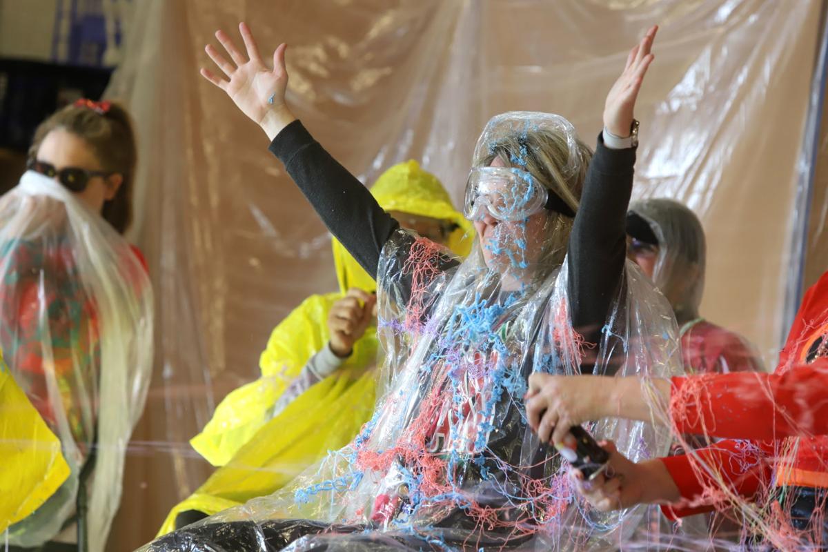 Downes Elementary students take aim at teachers with silly string ...