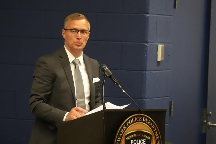 Farrall sworn in as chief of the Newark Police Department | News ...