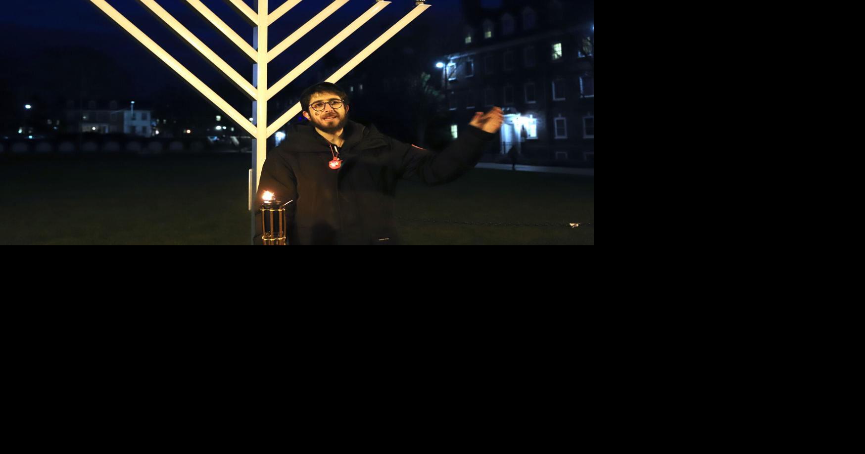 'Keep adding light': Students gather for menorah lighting on UD Green ...