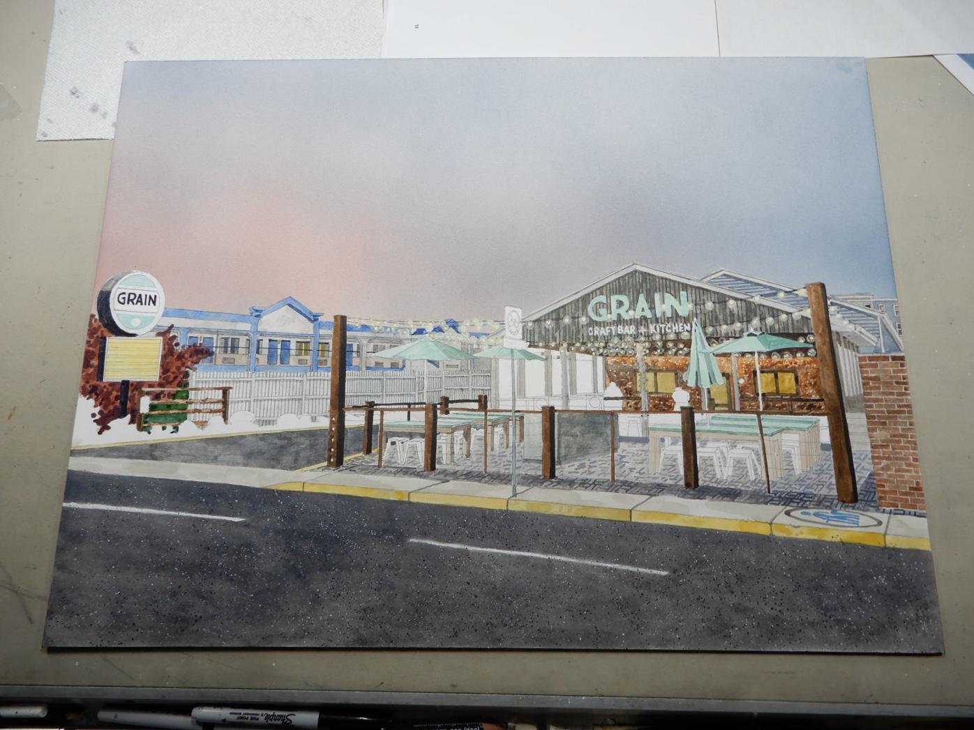 'Painter of memories' Larry Anderson adds Grain to his catalog of local ...