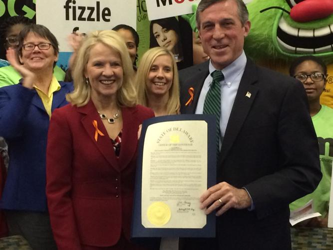 Carney signs teen dating violence awareness proclamation at Shue-Medill ...