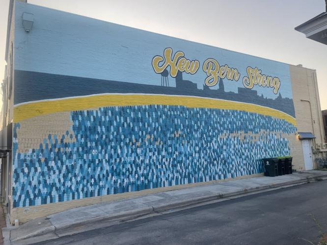 Local artist hosts community paint day to complete the Craven Arts ...