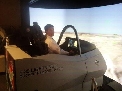 McCrory flies F-35 simulator, vows to keep fighting for military ...