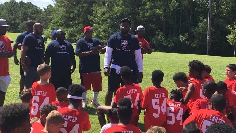 NFL vet, Havelock alum Bruce Carter continues annual youth football ...