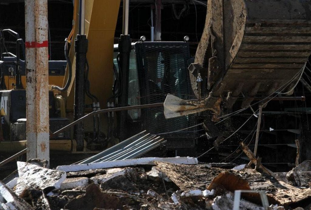 PHOTOS: Demolition continues at Kmart Building | Local News | newbernsj.com