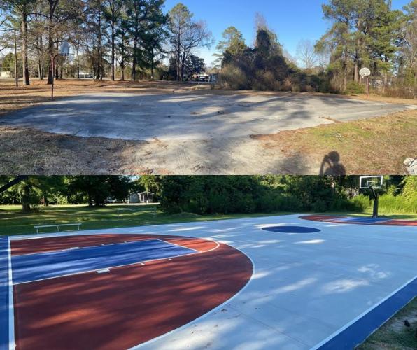 Pembroke basketball court gets complete renovation from local Boy Scout ...
