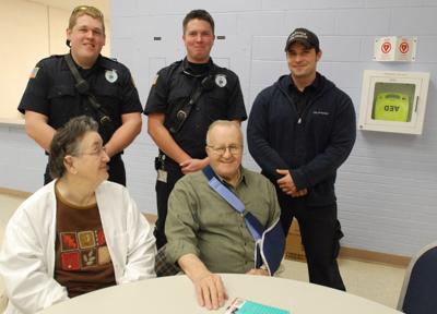 Heart attack victim thanks bystanders, defibrillator for saving his ...