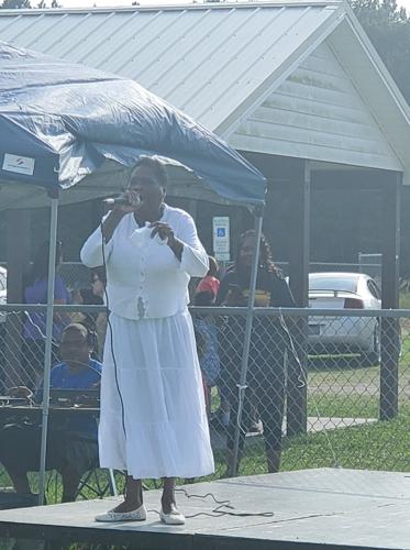 Ruby Floyd, stepmother of George Floyd, speaks at Juneteenth ...