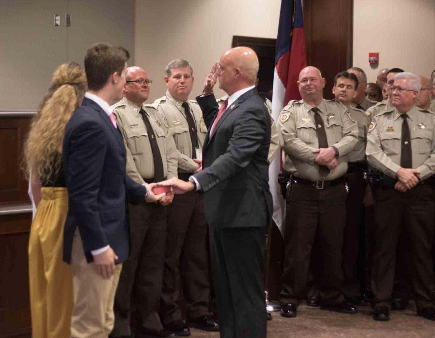 Chip Hughes is sworn in as sheriff | Local News | newbernsj.com