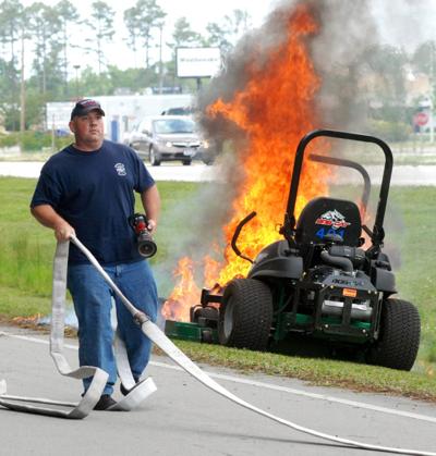 City employee back to work after injury from mower fire | Local News ...