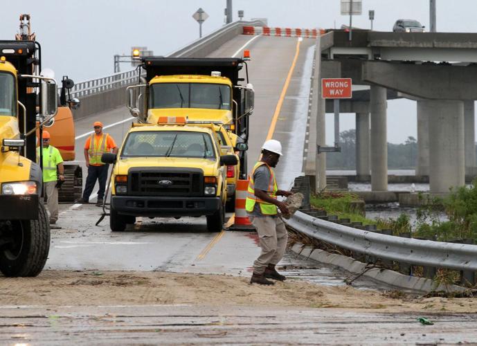 PHOTOS: Crews work on New Bern bridges post-storm | Local News ...