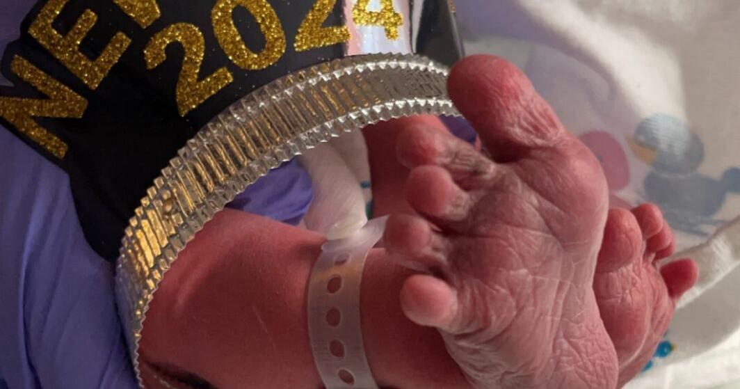 New Bern family celebrates first baby born in Craven County for 2024 ...
