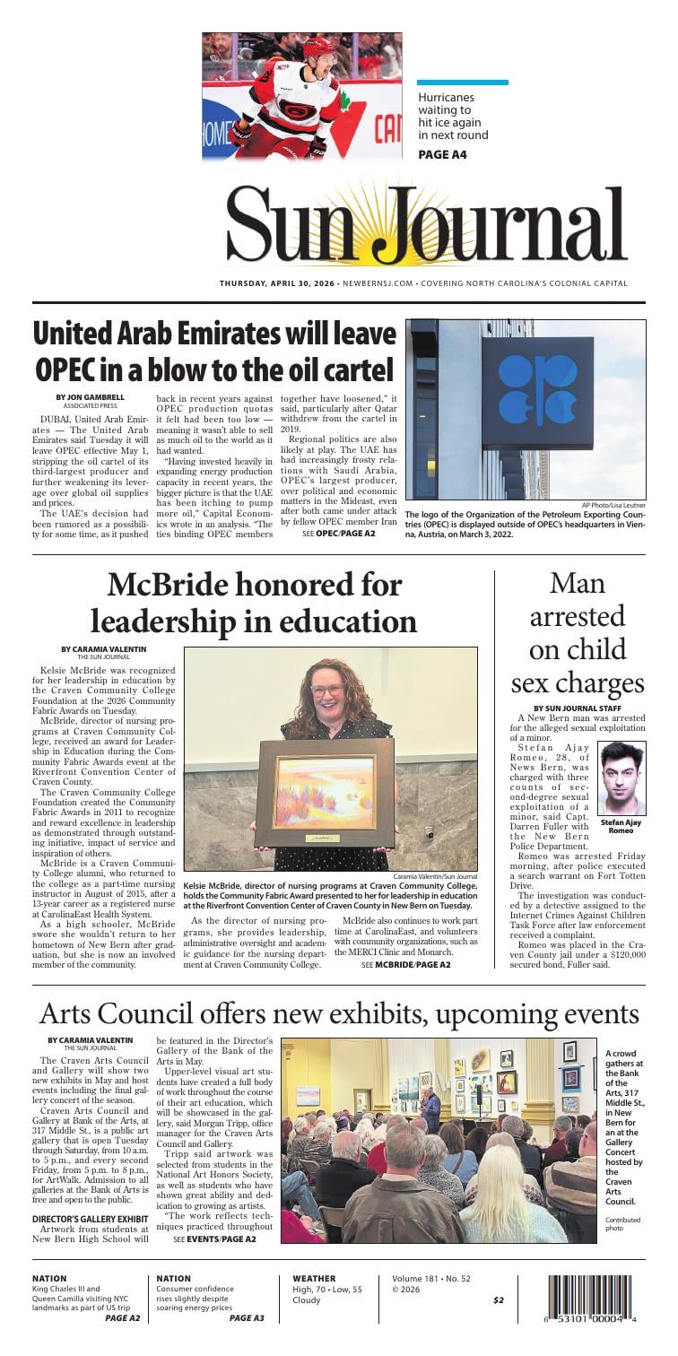 Page A1 | e-Edition | newbernsj.com