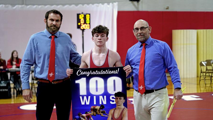 Berlin 113-pound wrestler Sullivan earns win No. 100 with Friday pin ...