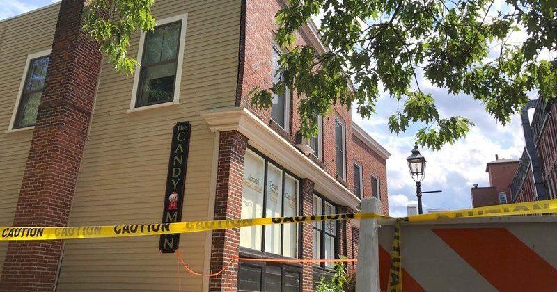 Buckling brick façade closes Inn Street intersection | Local News ...