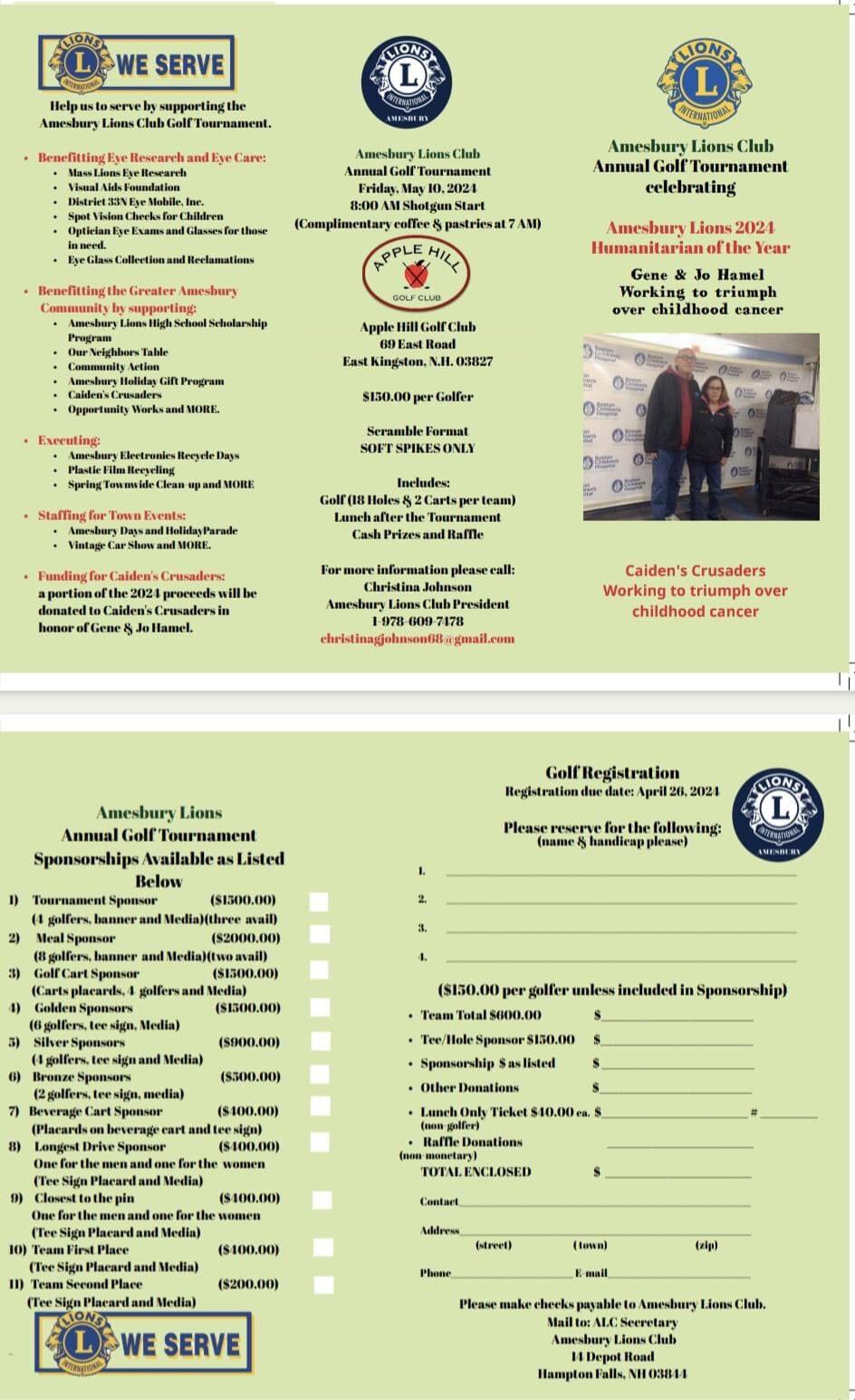 Amesbury Lions host golf tournament | Local News | newburyportnews.com