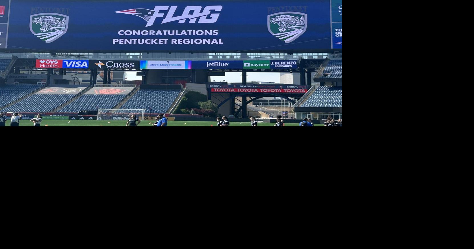 Sports in a Minute: Pentucket flag football takes over Gillette Stadium ...