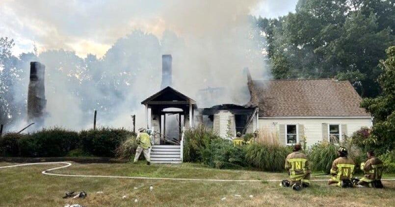 Firefighters battle blaze in Merrimac | News | newburyportnews.com