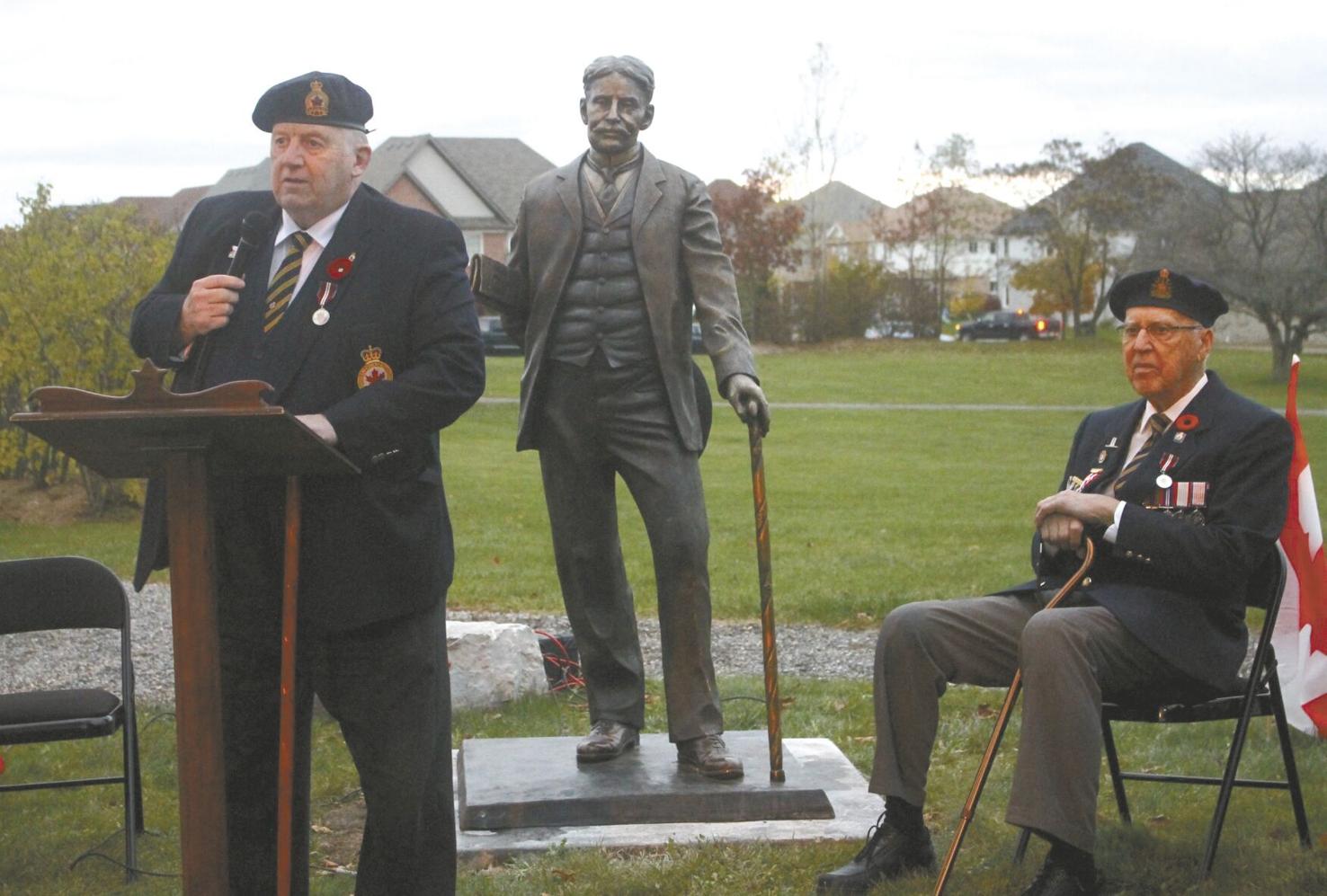 Prime Minister Borden statue unveiled at Castle Kilbride