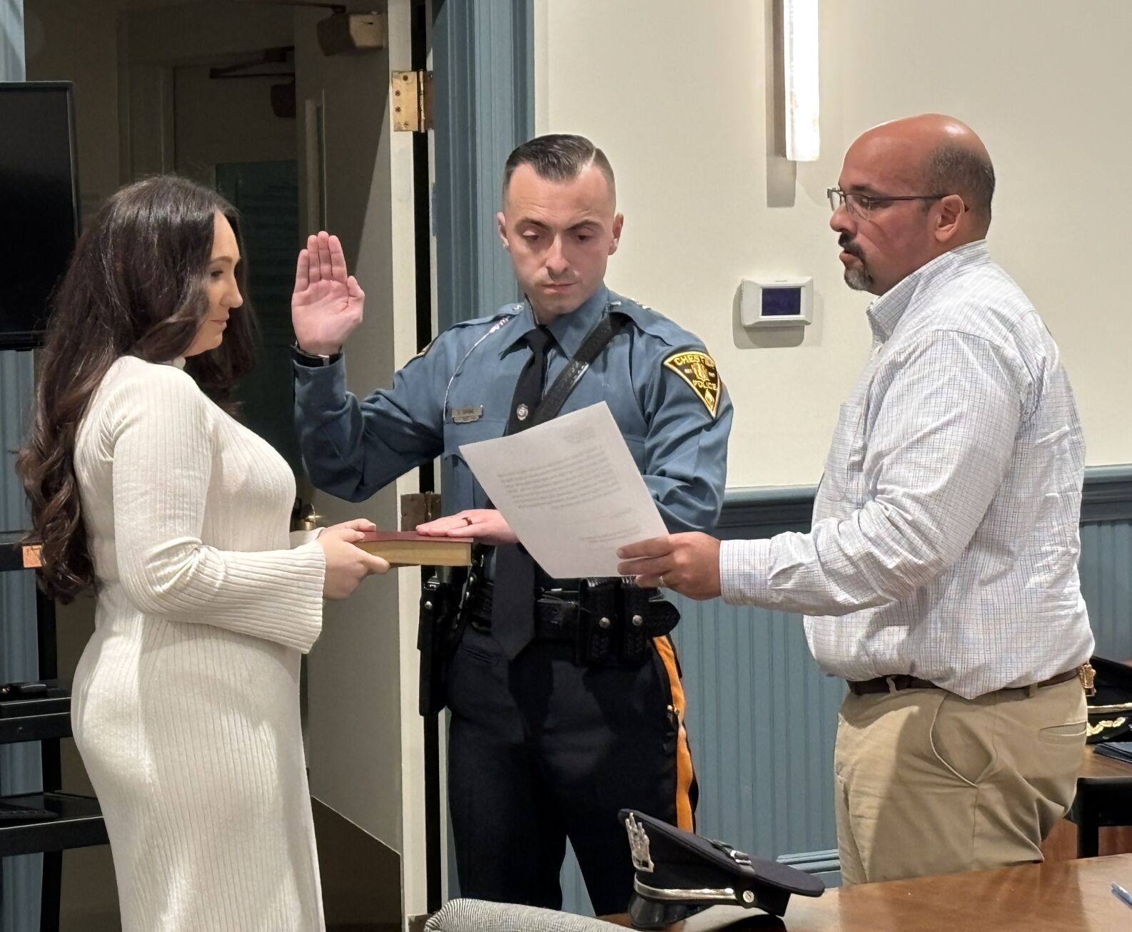 Chester Police sworn in at Township Council meeting | News ...