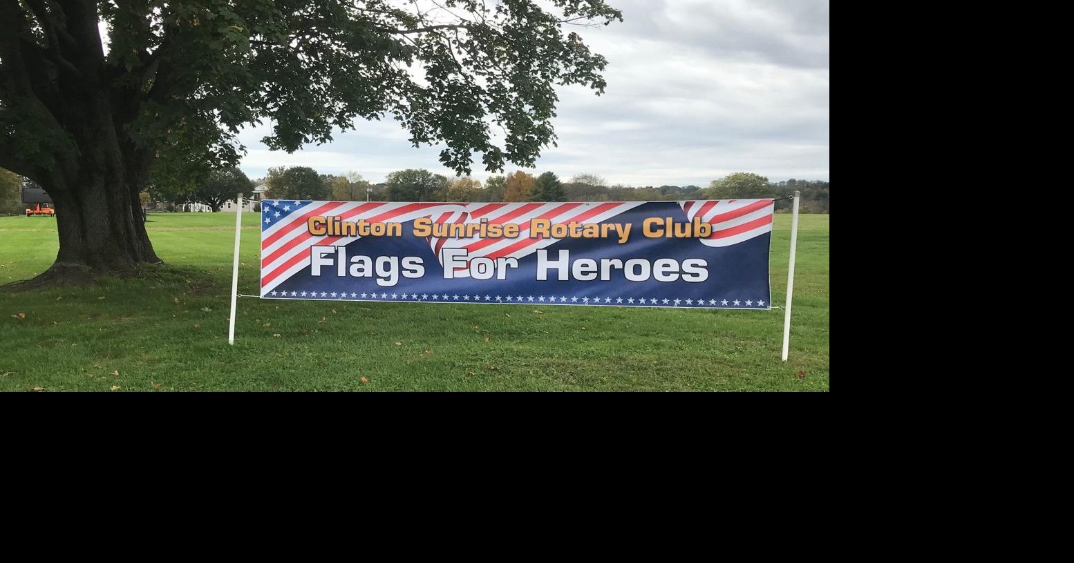 Clinton Sunrise Rotary hosts 4th annual Flags for Heroes starting ...