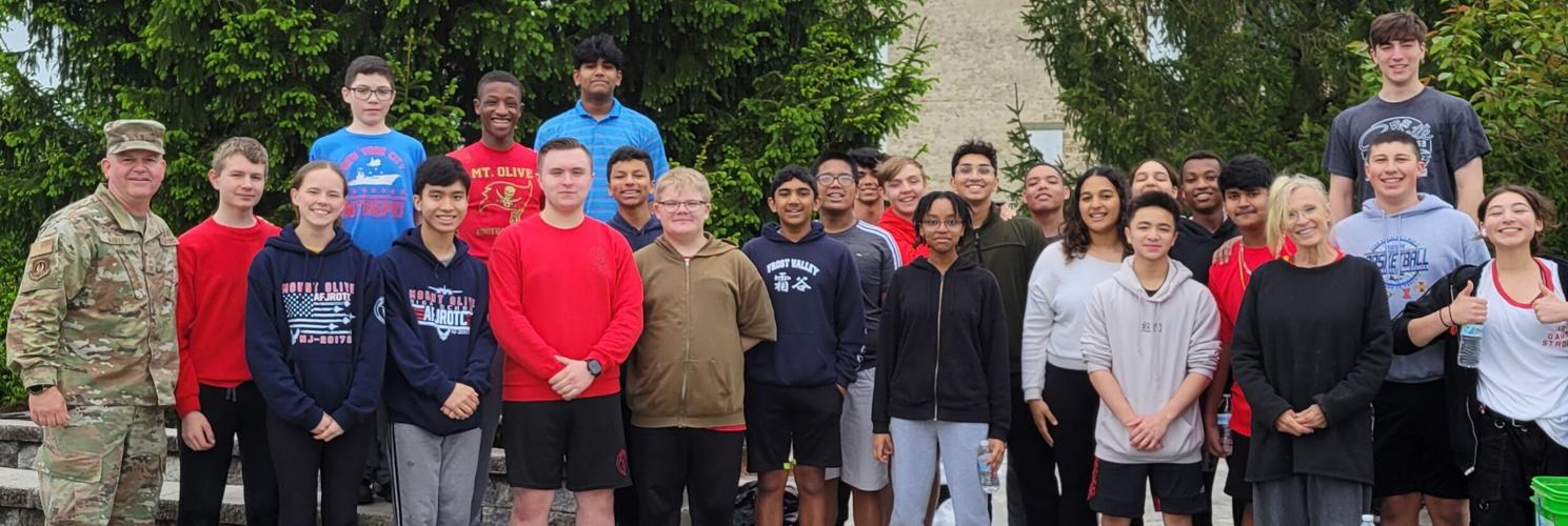 High school cadets clean All Veterans Memorial Park for Memorial Day ...