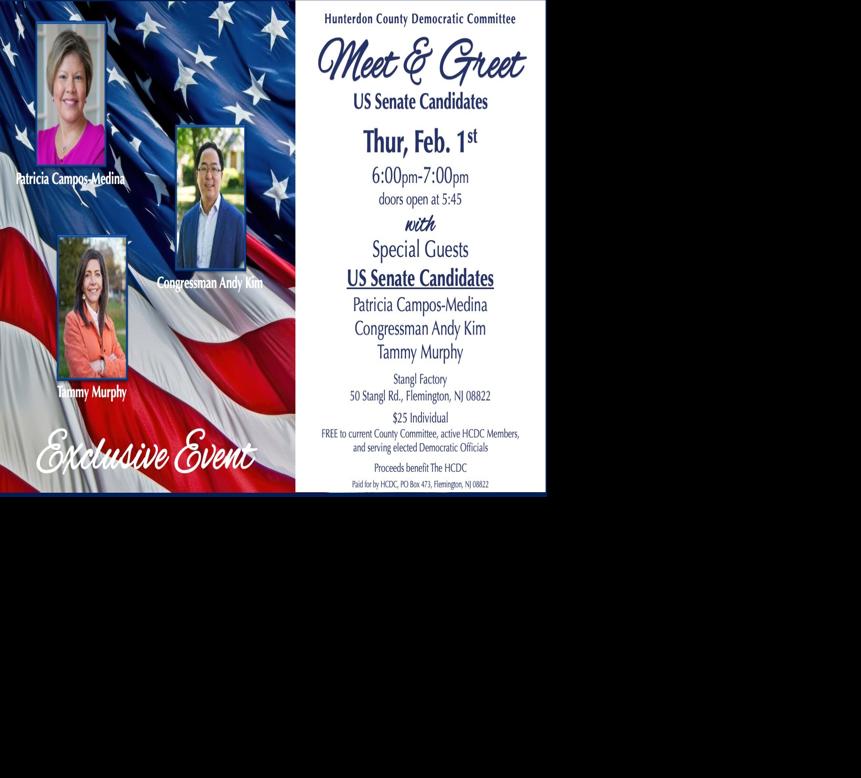 Democratic U.S. Senate candidates to appear on Thursday, Feb. 1, in ...